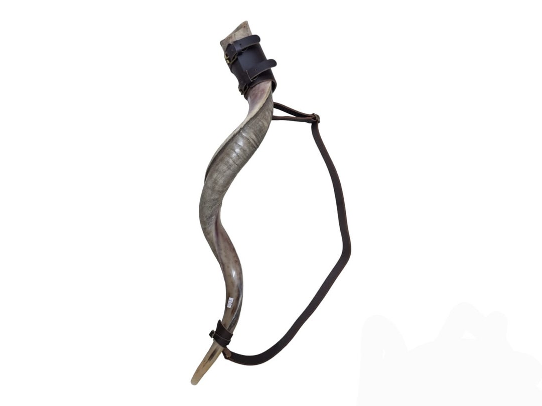 Handmade Leather Shofar Sling: "old Brass" Finish Accessories - Etsy
