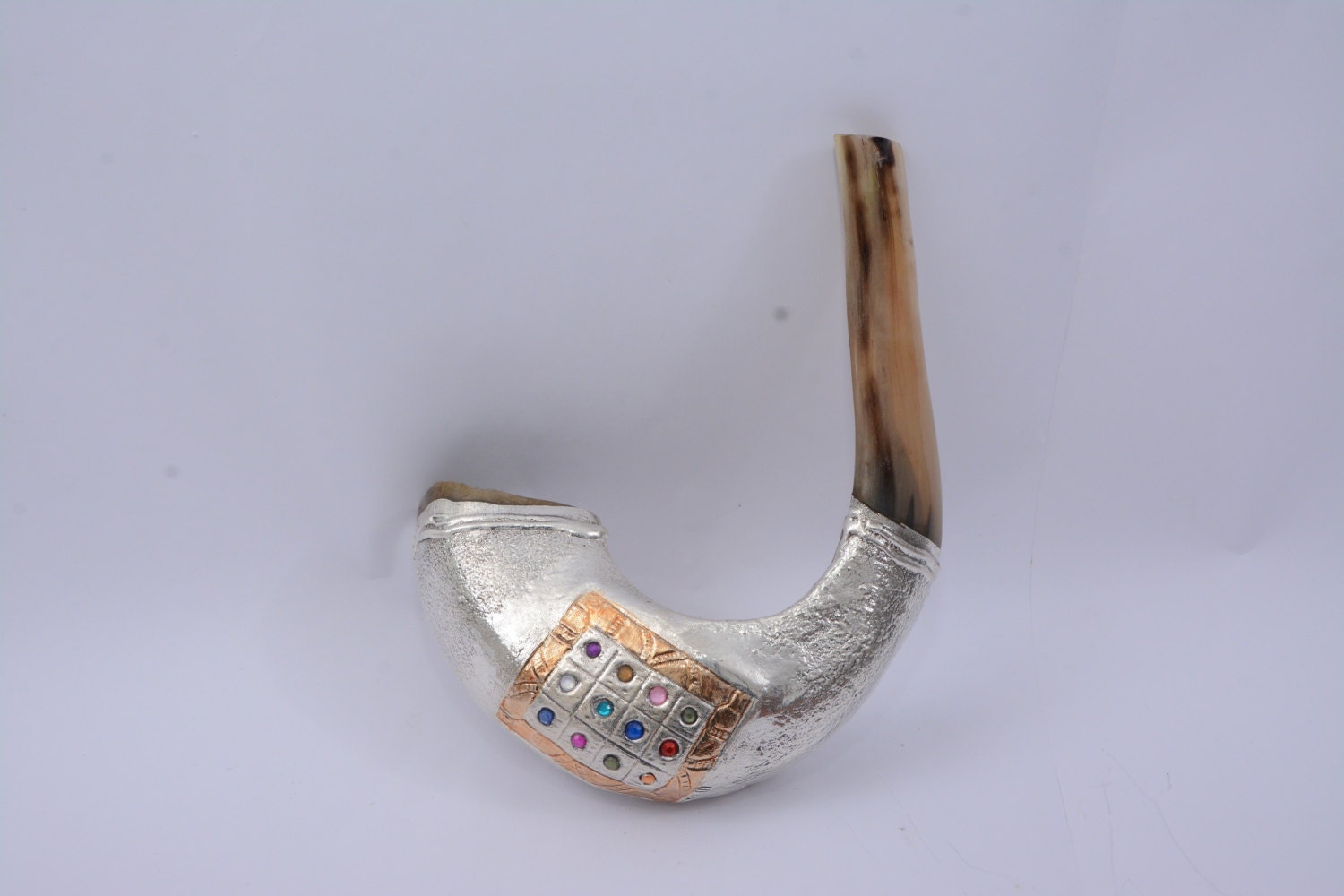Rams Horn Silver Shofar Polished Made in Israel Best Sound - Etsy Israel