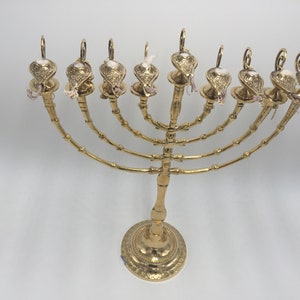 Hanukkah Hamukkia Oil Menorah 16 Inch Height Aladdin Ladin 9 Branches ...