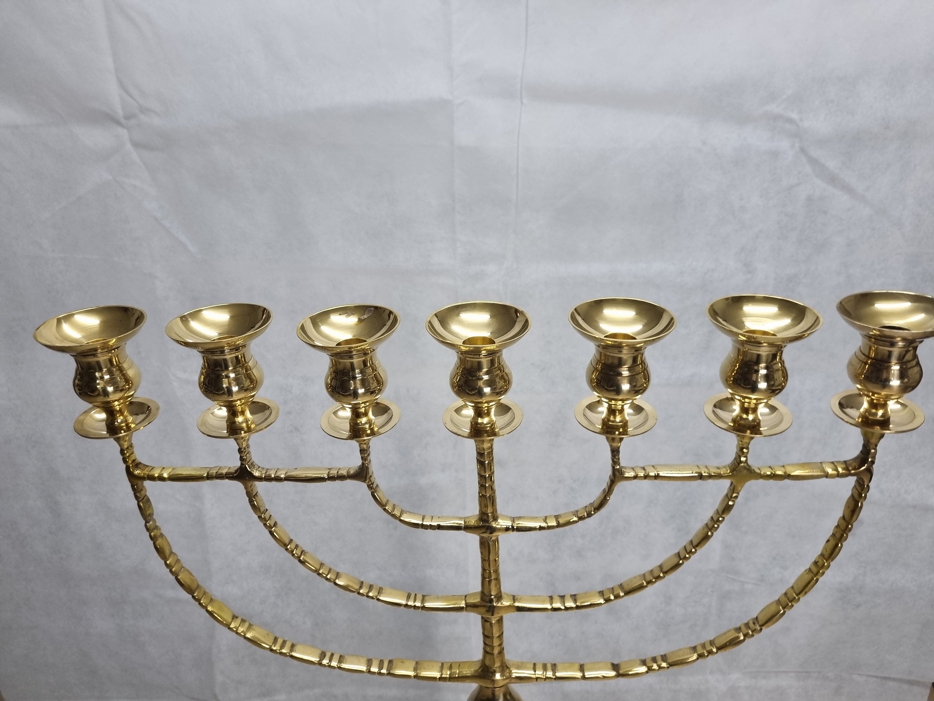 Huge Temple Menorah Menora in Gold Plated From Holy Land - Etsy UK