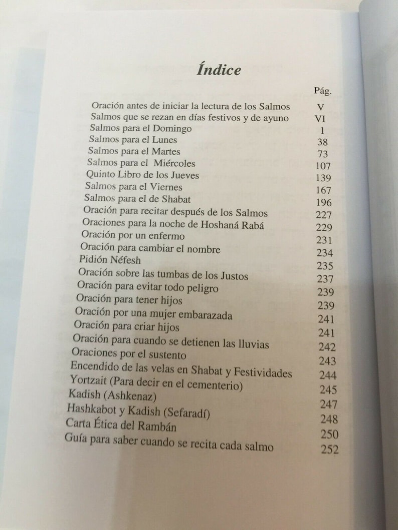 Big Book of Psalms Tehilim Libro De Los Salmos Español - Etsy