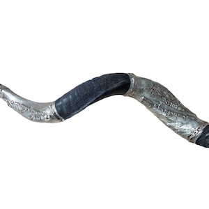 Sterling Silver 925 Plated Yemenite Kudu Horn Shofar Shema Israel ...