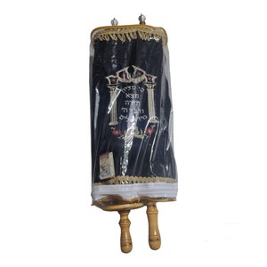 Judaica Beautiful Sefer Huge Big Torah Scroll Hebrew Jewish Bible 61 CM ...