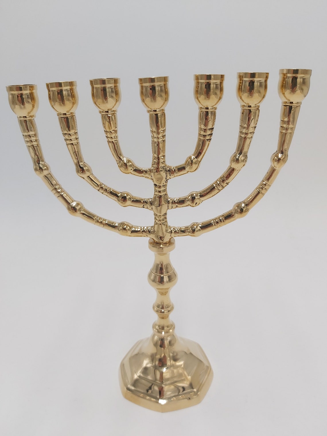 Menorah Candel Holder Modern 7 Seven Branches Menora 8 Inches - Etsy