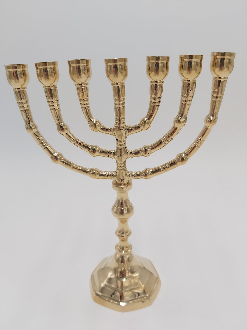 Menorah Candel Holder Modern 7 Seven Branches Menora 8 Inches - Etsy