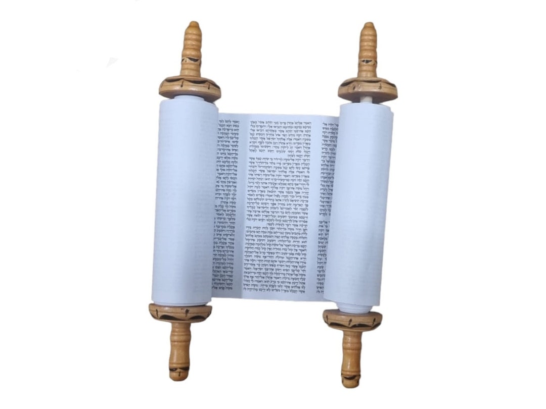 Hebrew Torah Scroll Replica Mini | Jewish Gift | Judaica Decor | Sefer ...