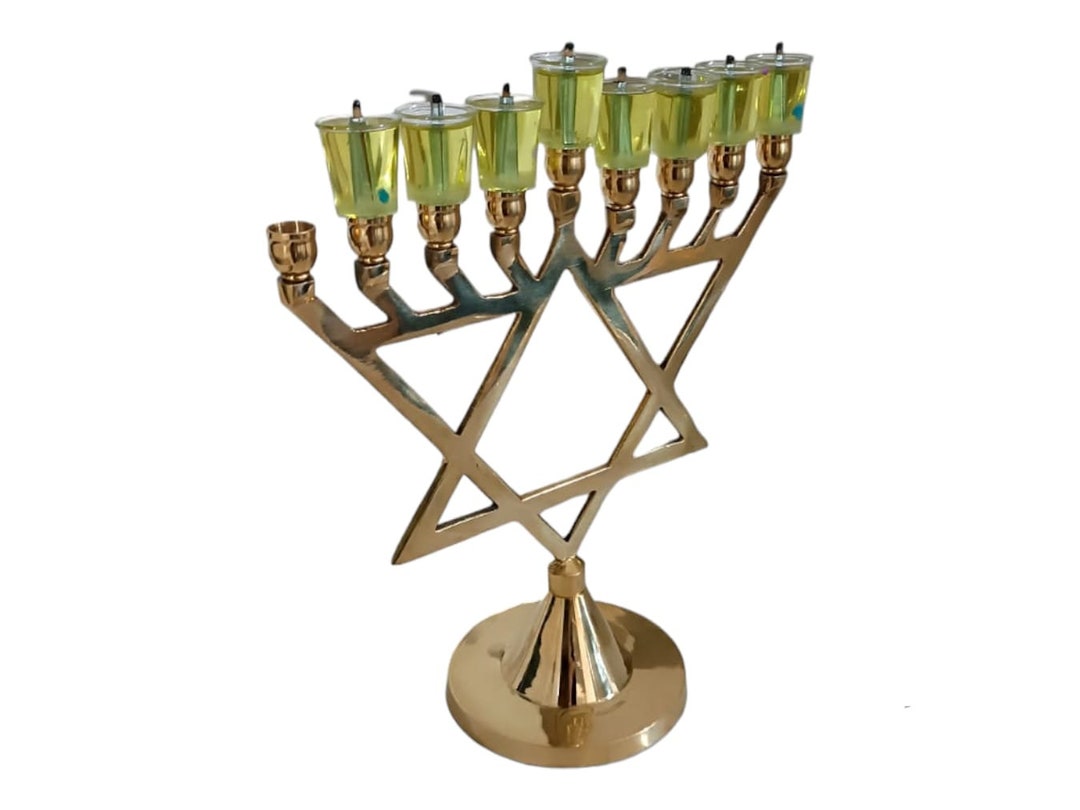 Chanukiah Chanukahs Hanukkah Hanukkiahs Hanukkah 10" Menorah 9 Branch ...