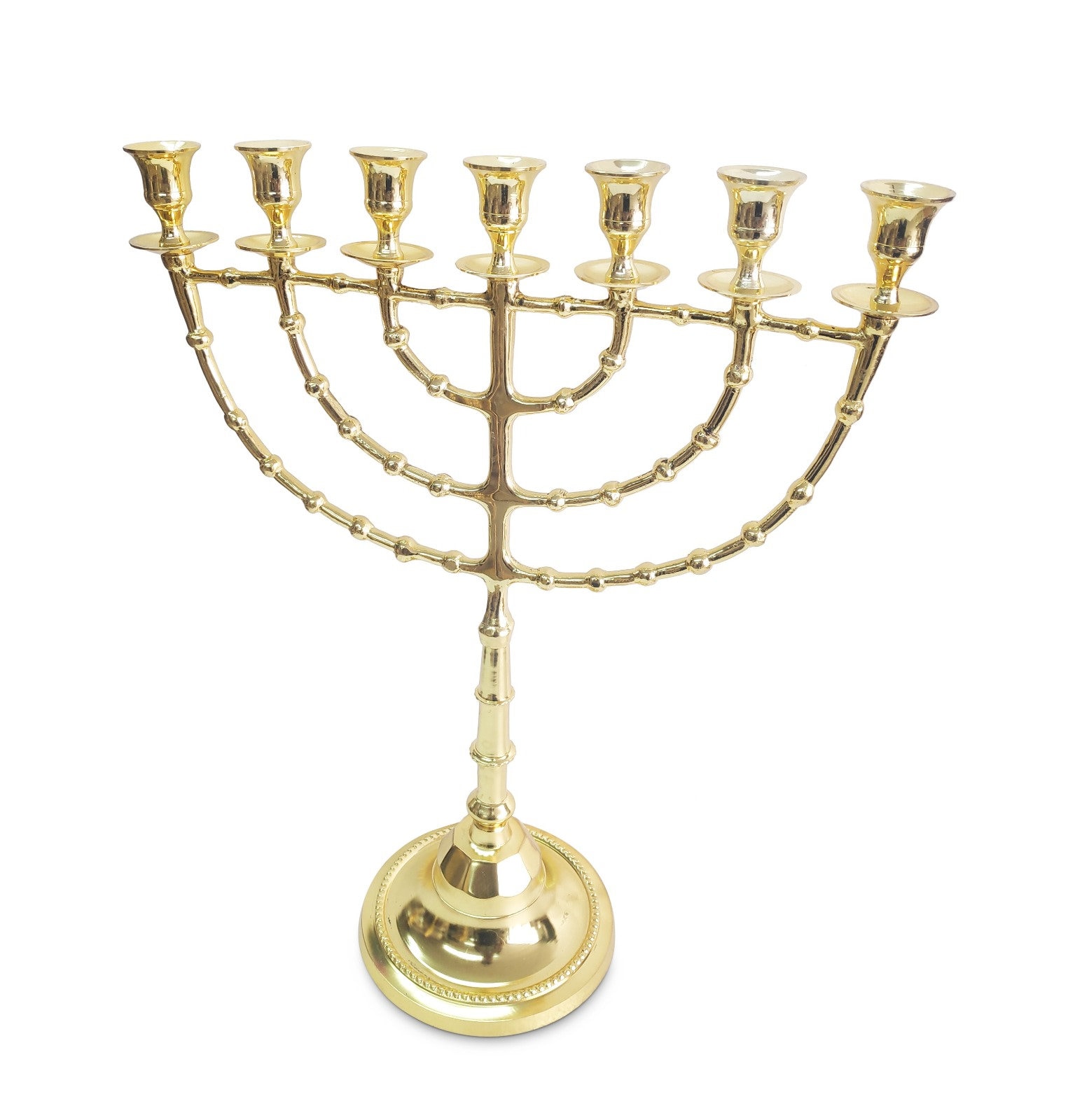 Authentic Temple Oil Menorah Menora Gold Plated Candle Holder - Etsy