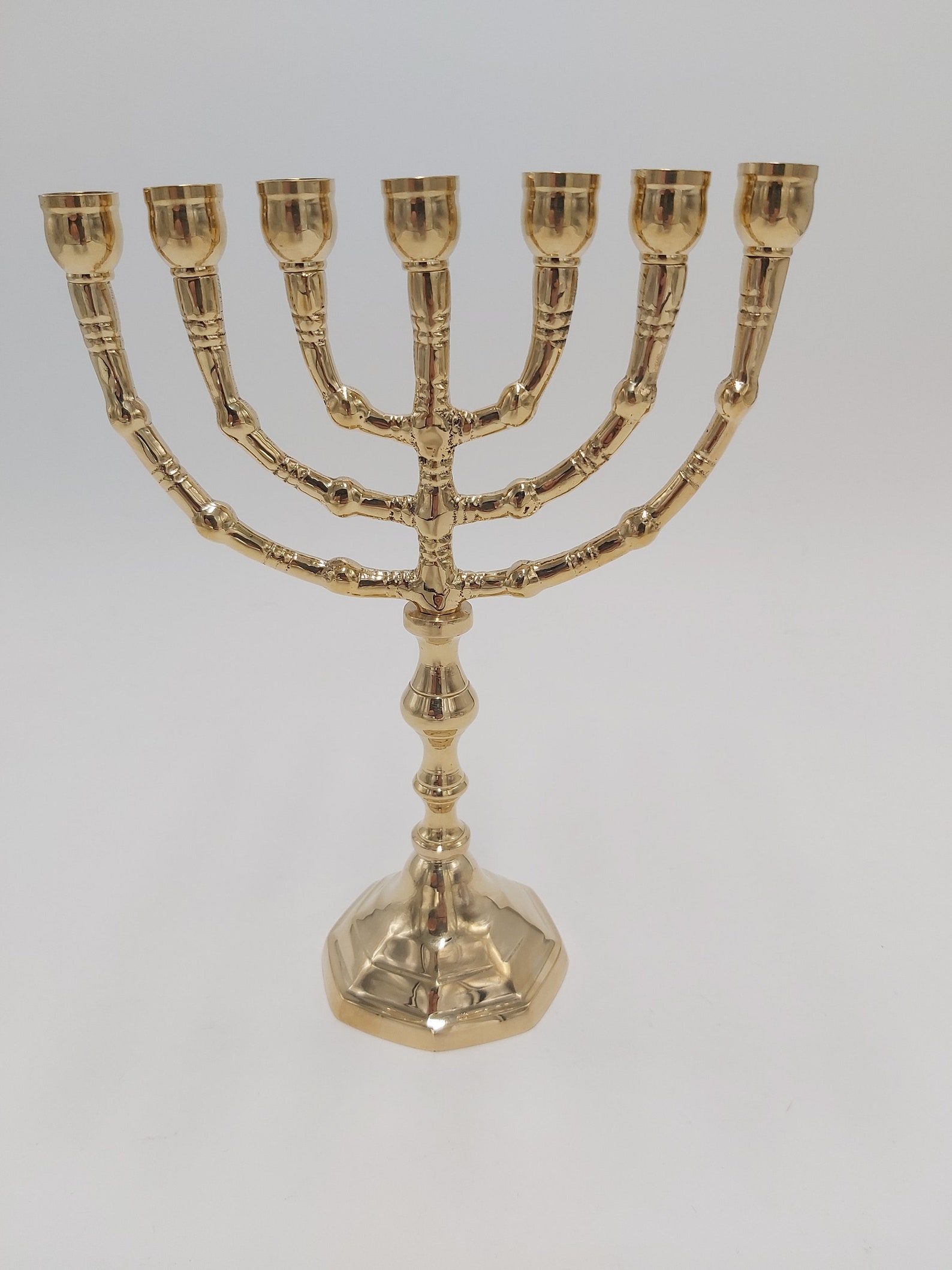 Menorah Candel Holder Modern 7 Seven Branches Menora 8 Inches - Etsy