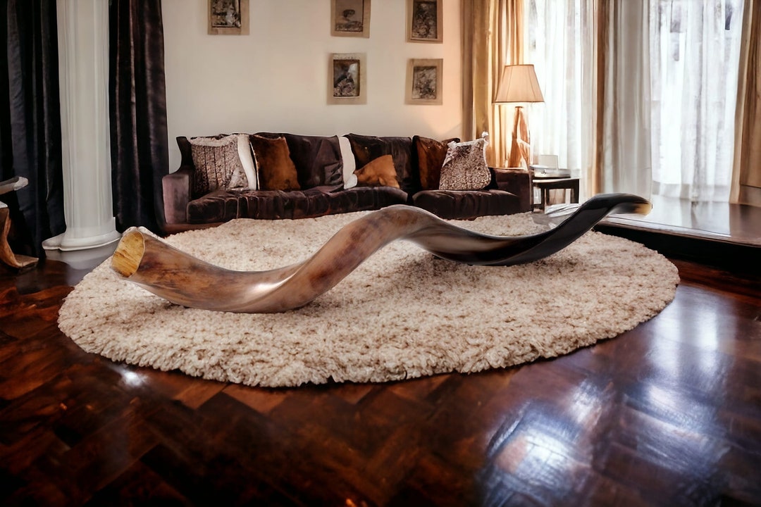 Polished Kudu Yemenite Shofar: Kosher Horn With Odor Spray & Guide - Etsy