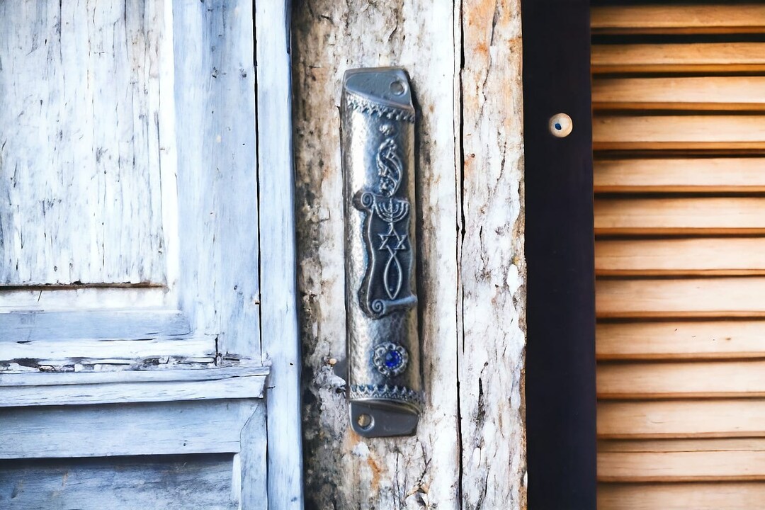 Kosher Mezuzah Scroll & Decorative Case Set - 2.8" Klaf - Jewish Home ...