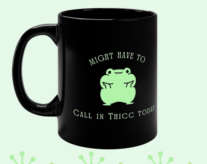 Frog Mug Frog Cup Frog Coffee Mug Cute Frog Thicc Cute Frog Things ...