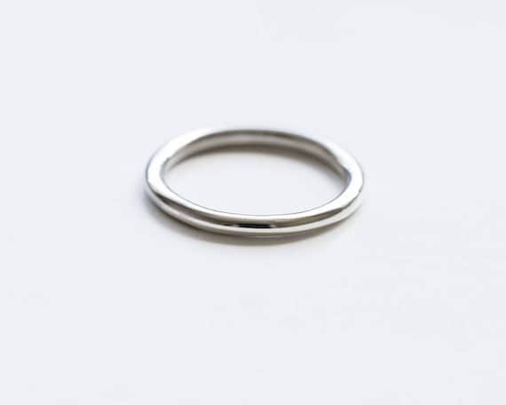 Simple silver ring simple wedding band silver wedding band | Etsy