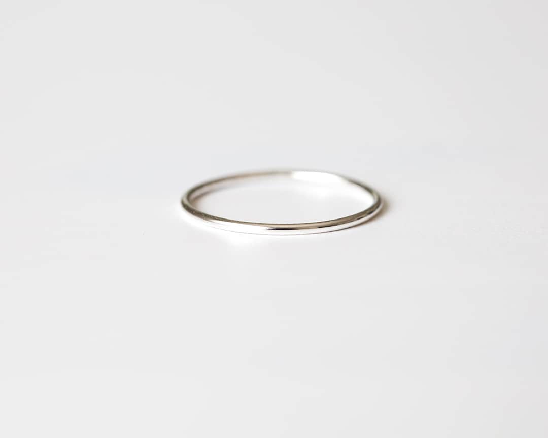 Silver Stacking Rings, Skinny Silver Rings, Dainty Silver Rings, Thin ...