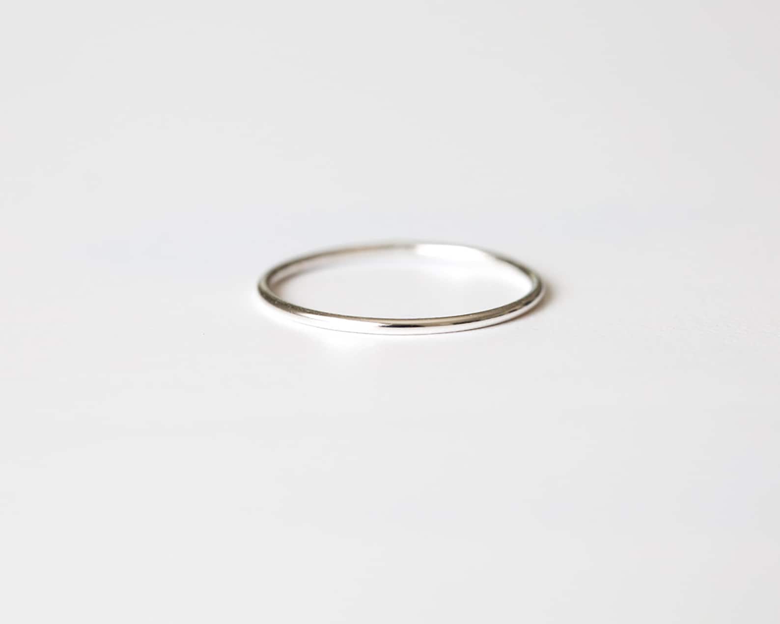 Silver Stacking Rings Skinny Silver Rings Dainty Silver - Etsy