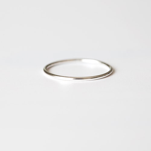 Silver Stacking Rings Skinny Silver Rings Dainty Silver - Etsy