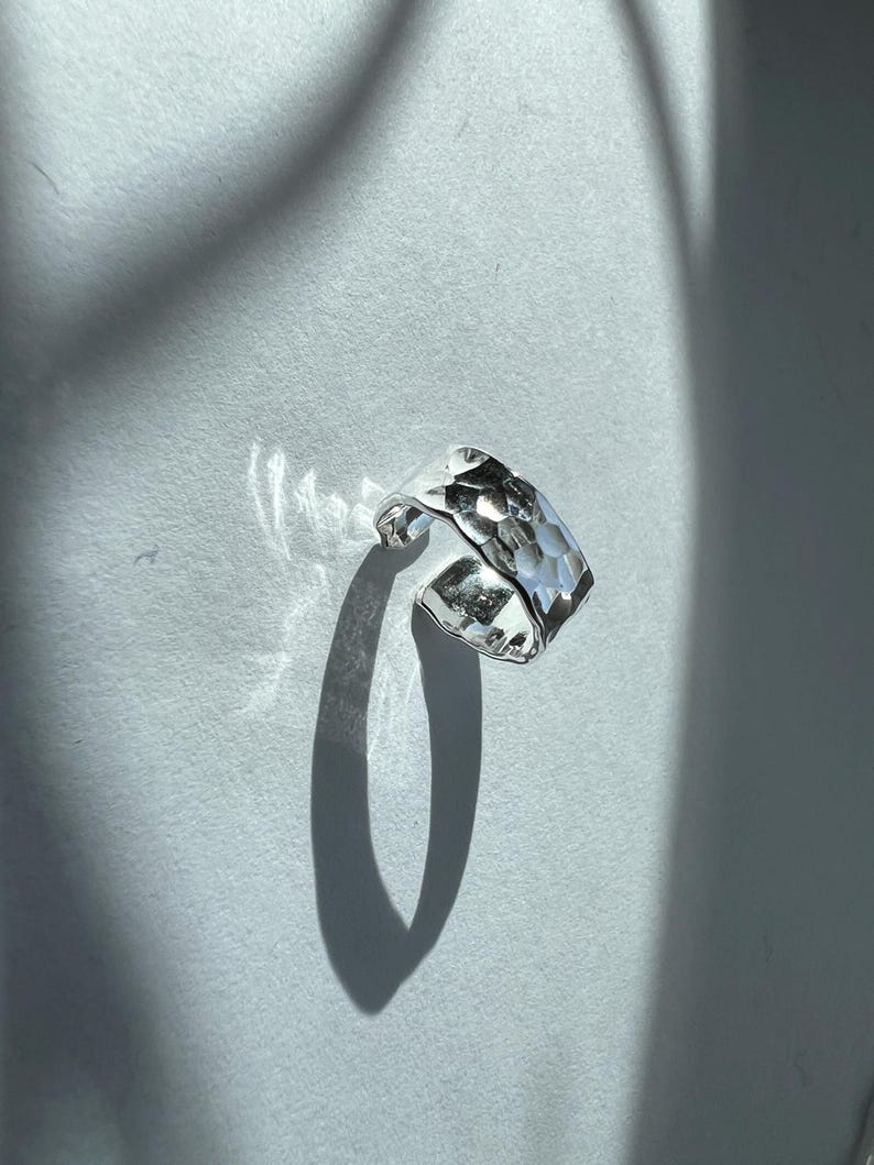 Sterling Silver No Piercing Lip Cuff: Wide Band Faux Lip Ring - Etsy