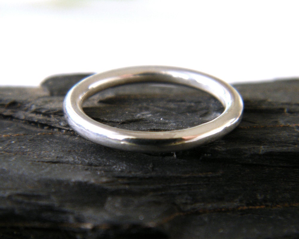 Simple silver ring simple wedding band silver wedding band | Etsy
