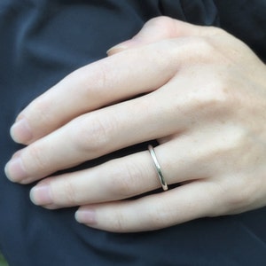 Simple Silver Ring, Simple Wedding Band, Silver Wedding Band ...