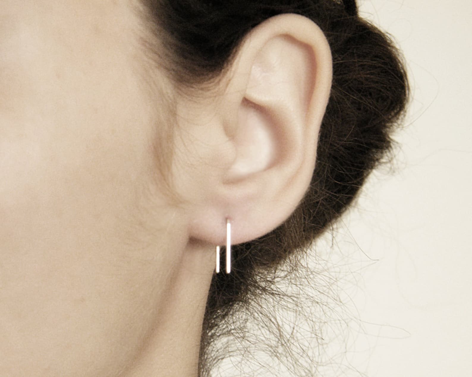 Minimalist Staple Earrings Geometric Earrings Line Earrings - Etsy