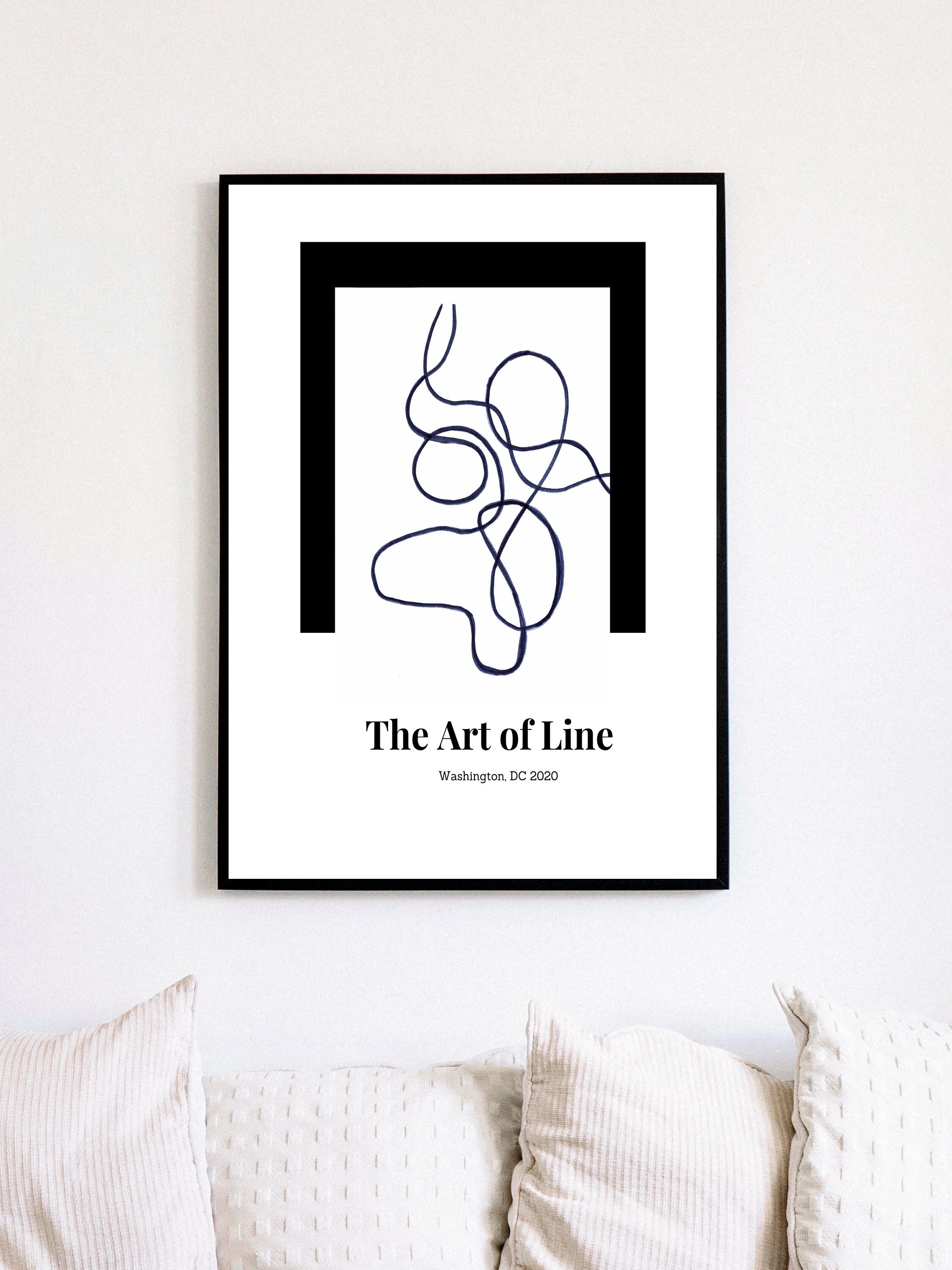 Art of Line Art Gallery Poster, PRINTABLE Art, Instant Downloadable ...