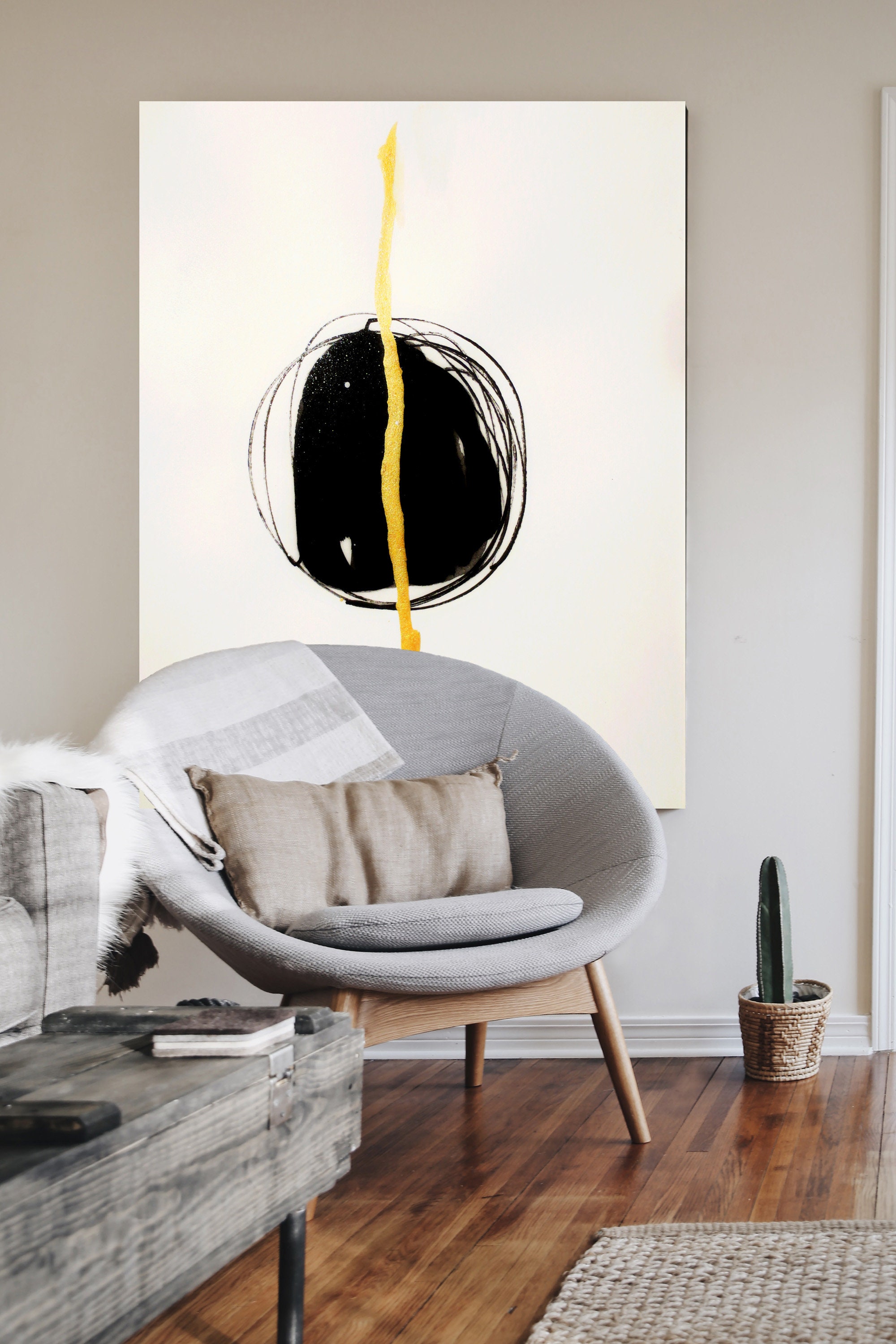 Abstract Black, Gold, PRINTABLE Art, Instant Downloadable Print ...