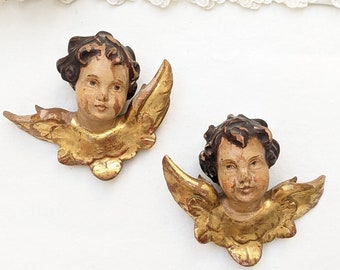 Wooden Angel Heads - Etsy