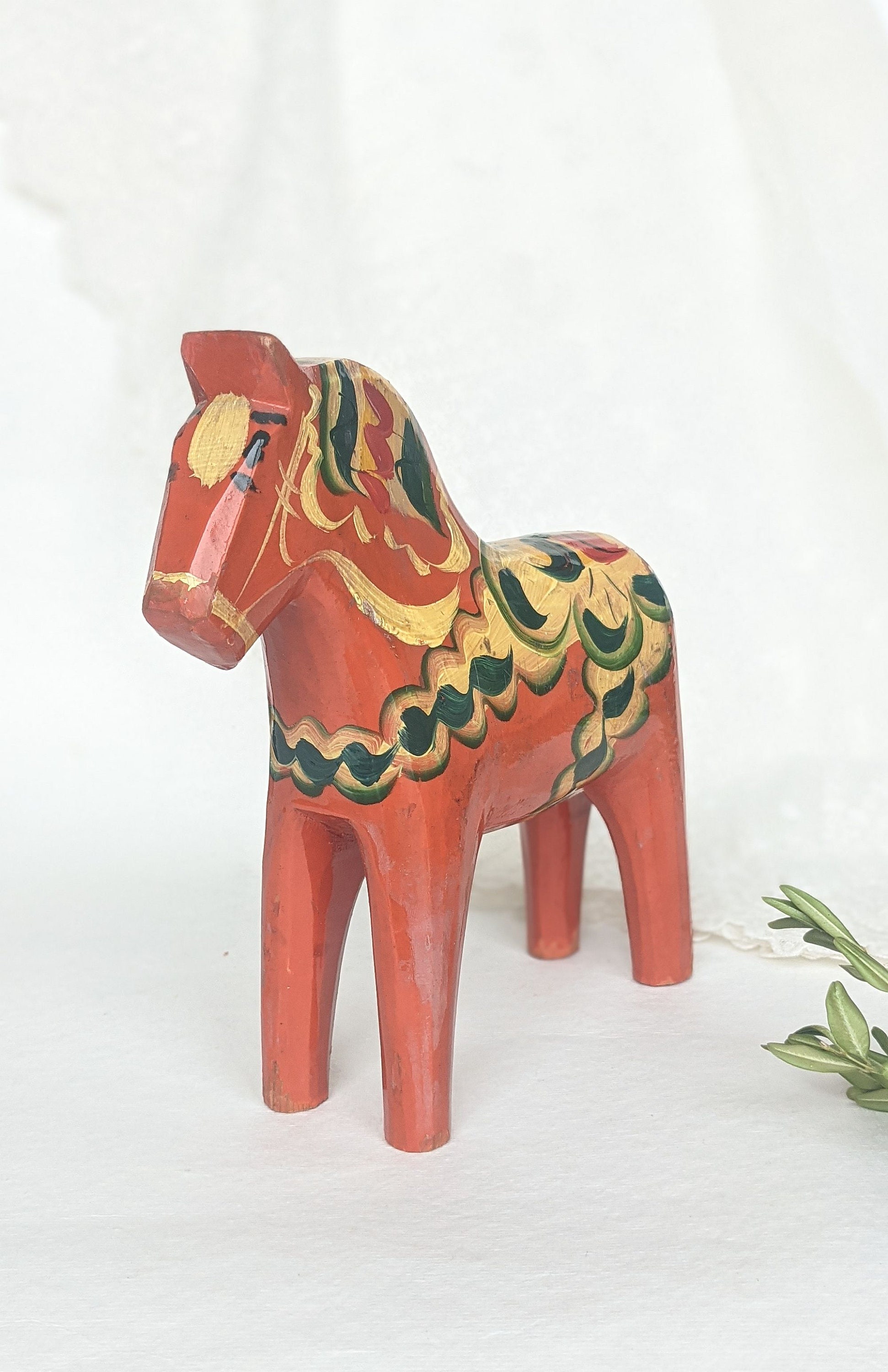 Large Dala Horse Red Antique. Old Dala Horse 185 Cm. Big Red - Etsy