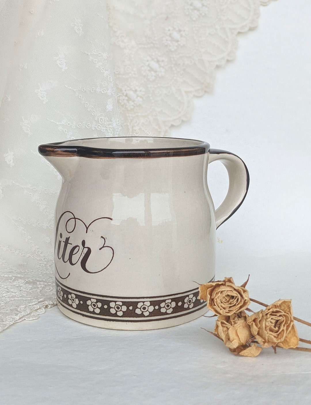 Vintage German Ceramic Measuring Cup. German Vintage Measuring Cup ...
