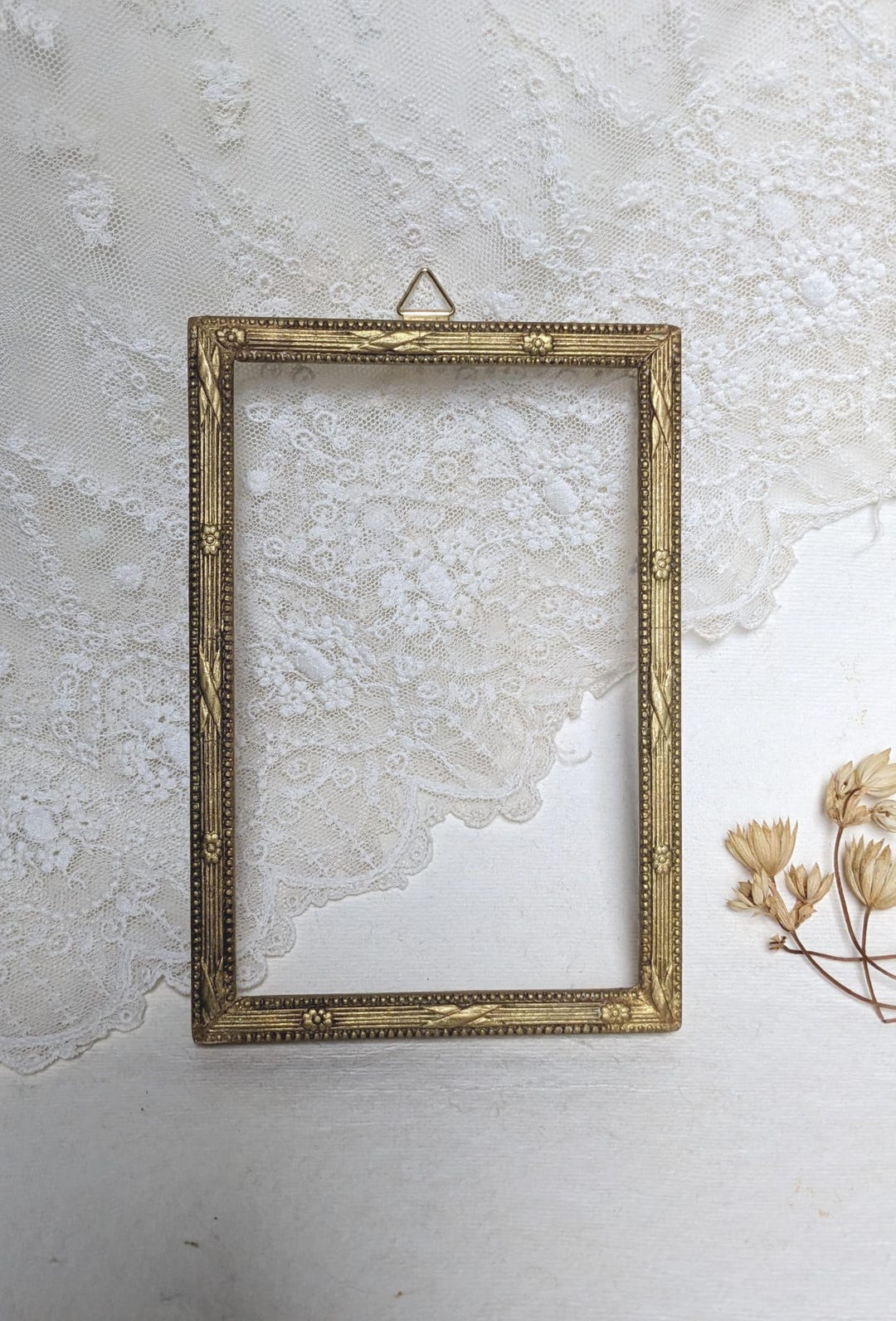 Antique Rare Art Deco Frame. Antique Photo Frame in Gold. Small Gold ...