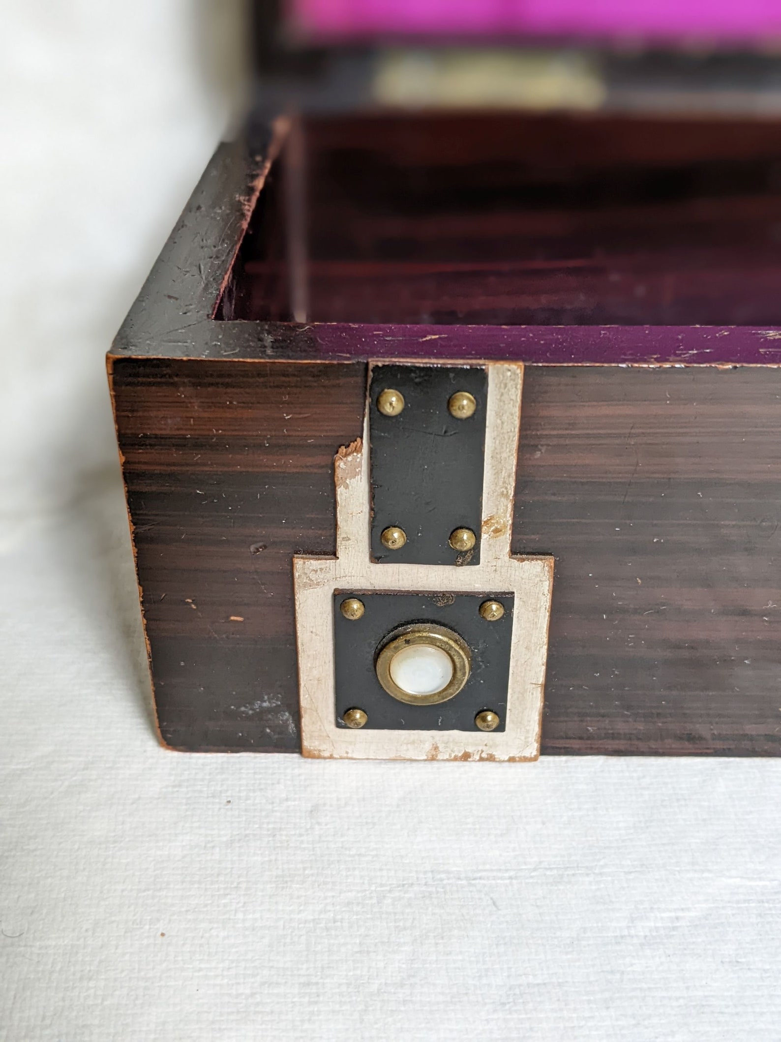 Large Lacquer Glow Box With Dog Painting. Antique Trinket Box. - Etsy