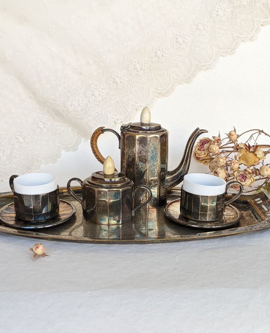 Antique Art Deco Coffee Set. Antique Art Deco Mocca Set. Vintage Coffee ...