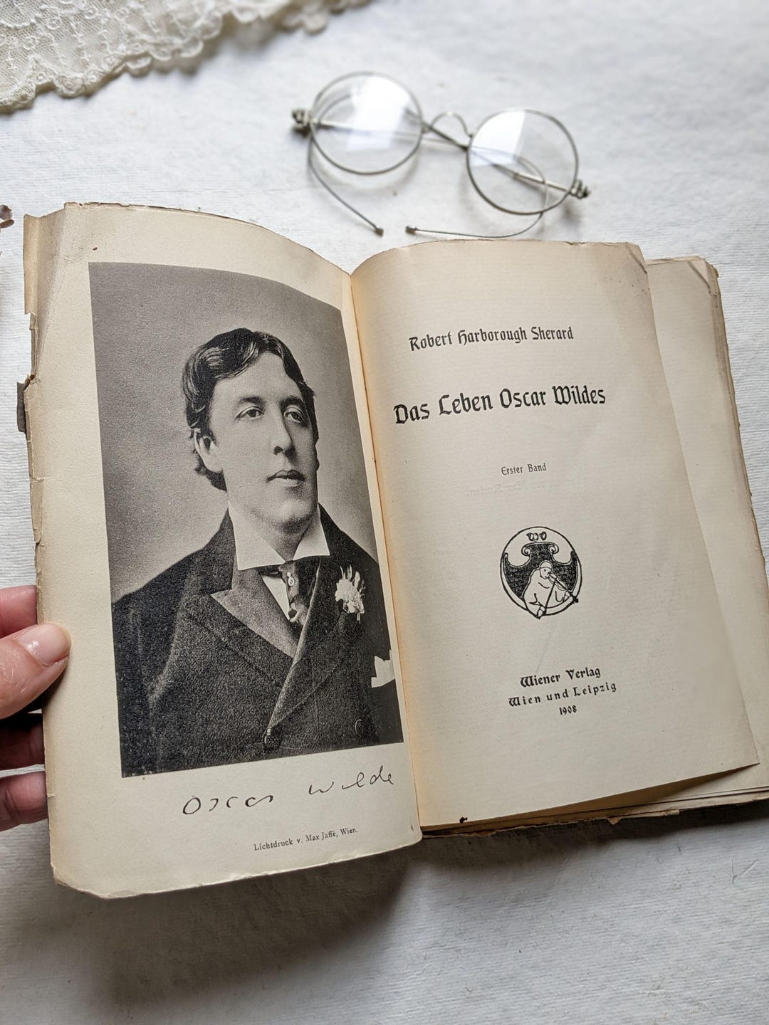 Antique Biography Book. Antique Oscar Wilde Biography Book in German ...