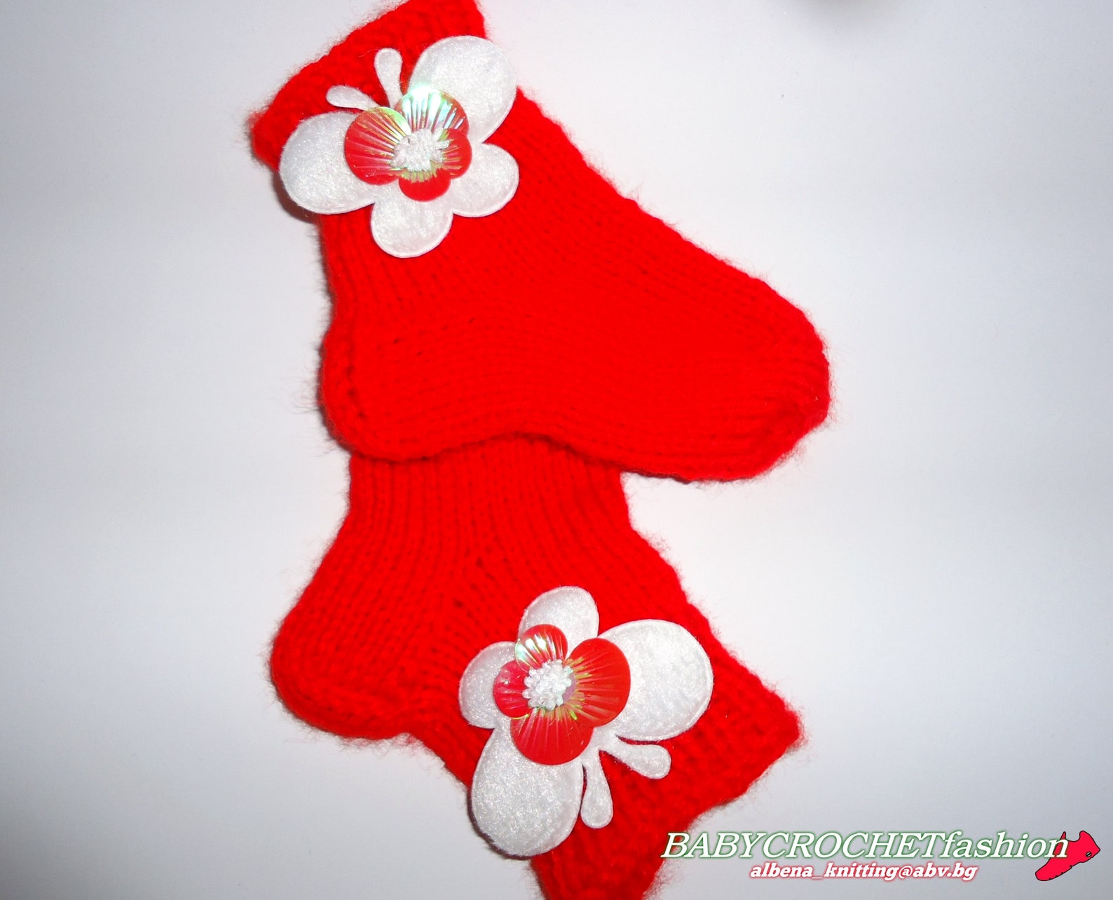Knitted Baby Socks Baby Christmas Socks Knitting Socks Red - Etsy