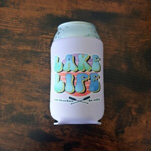 Lake Life Can Coolers Lake Bum Life is Better at the Lake Retro Lake ...