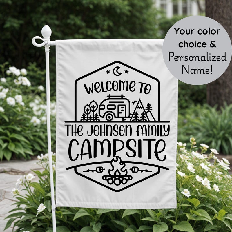 Custom Campground Flag - Etsy
