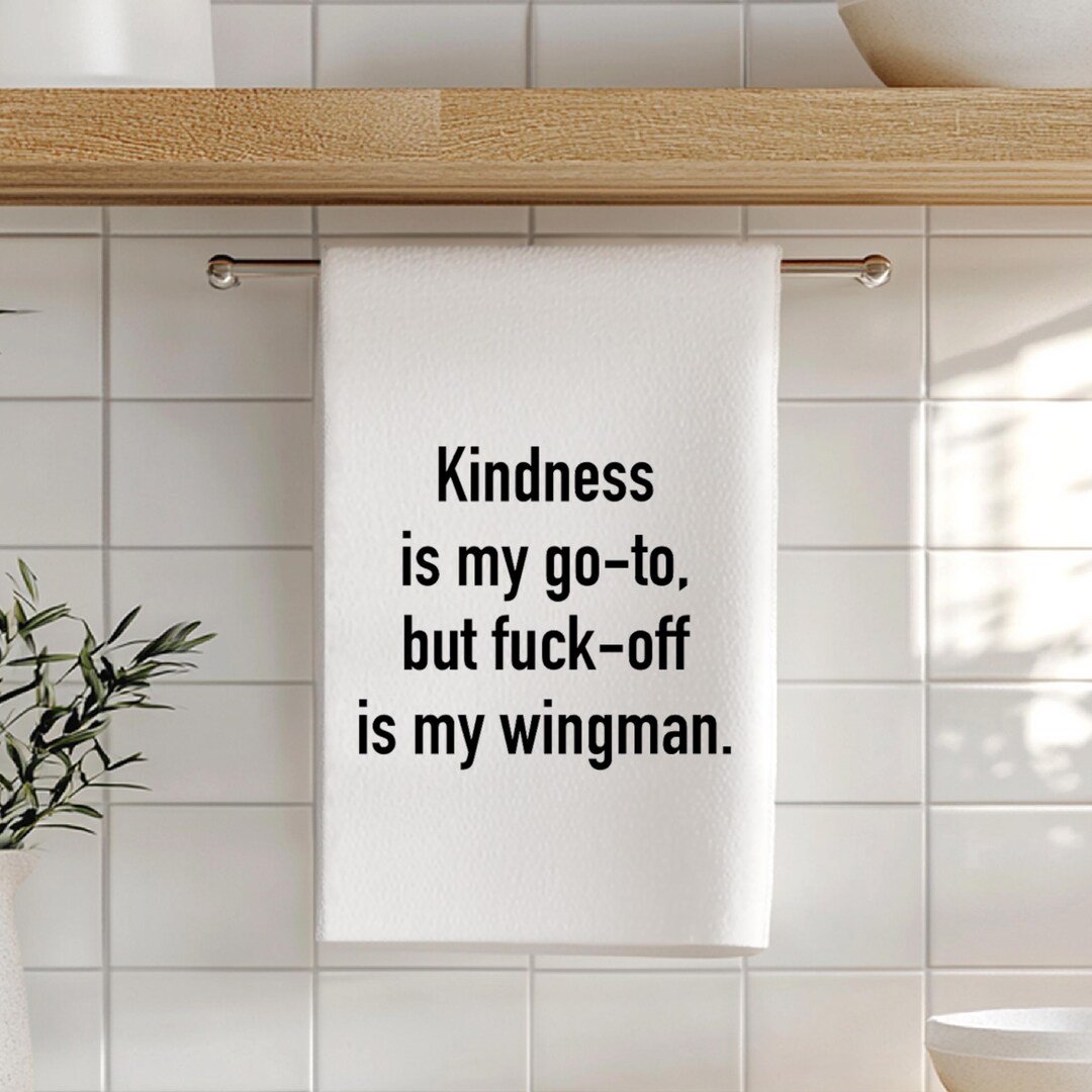 Vulgar Dish Towel Funny Kitchen Towel Custom Tea Towel Customizable ...