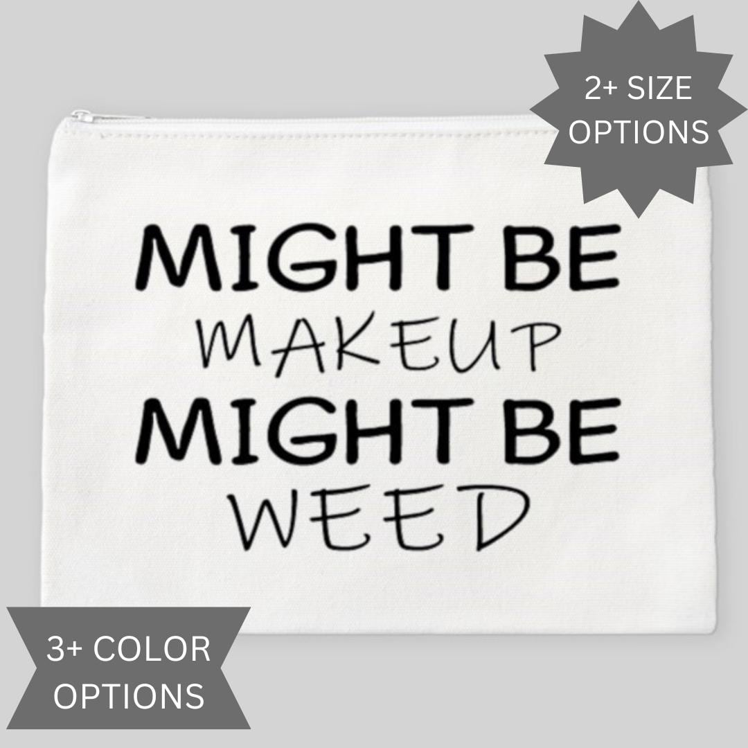 Gift for Pot Smoker Marijuana Storage Mary Jane Inspired Zippered Pouch ...