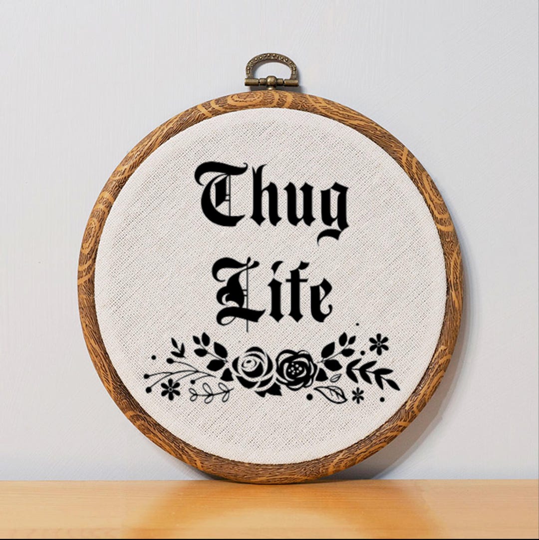 Vintage Inspired Thug Life Wall Decor New Home Gift Idea for Her ...