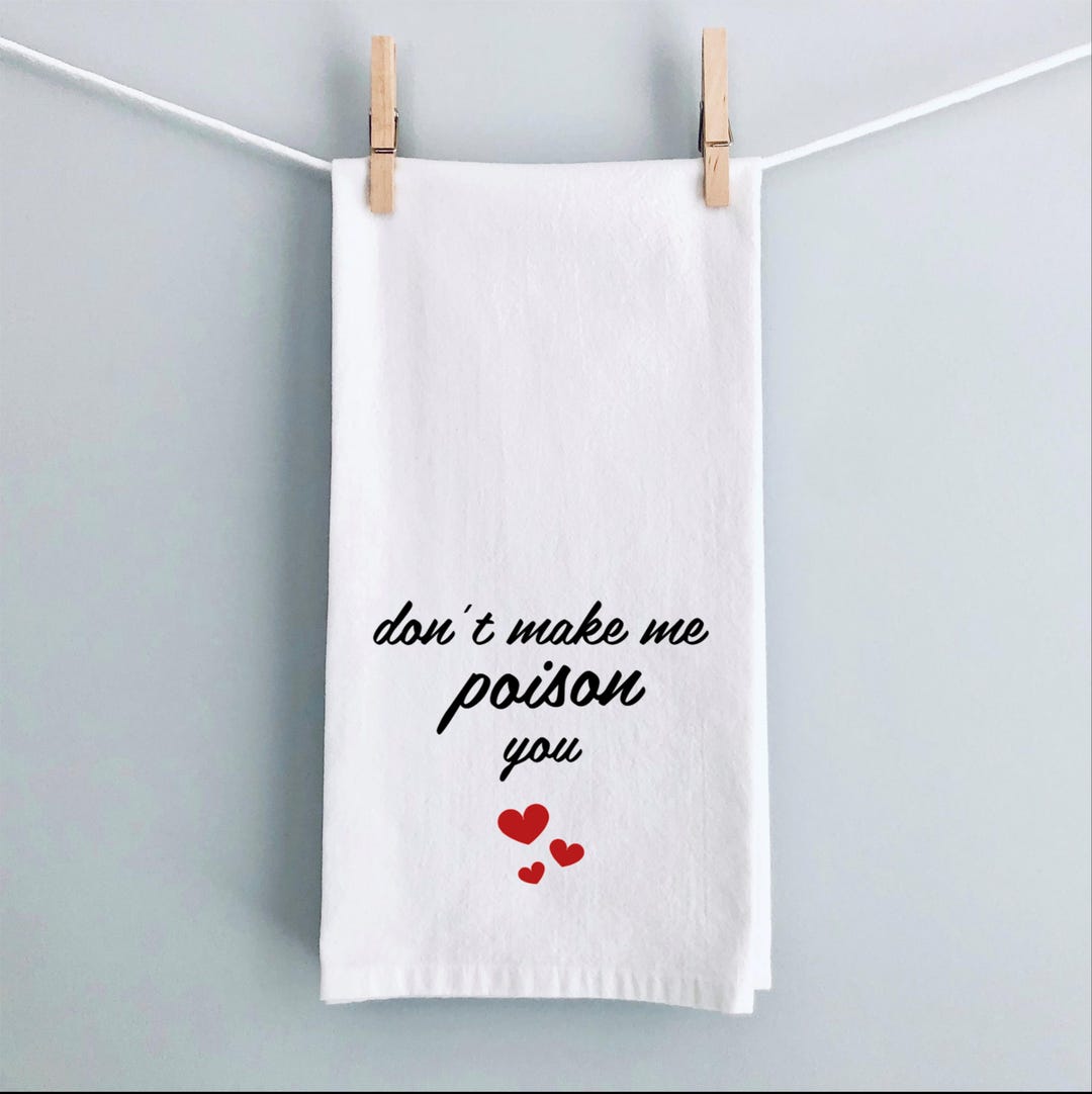 Funny Kitchen Towel Custom Dish Towel Funny Tea Towel Inappropriate ...