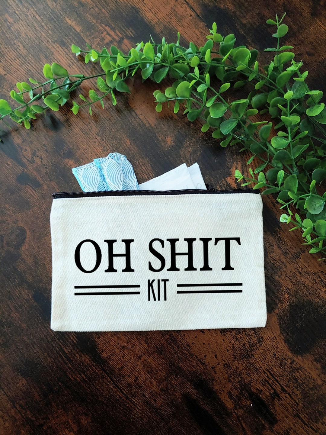 Oh Shit Kit Toiletry Bag / Zippered Pouch / Pouch Organizer / Travel ...