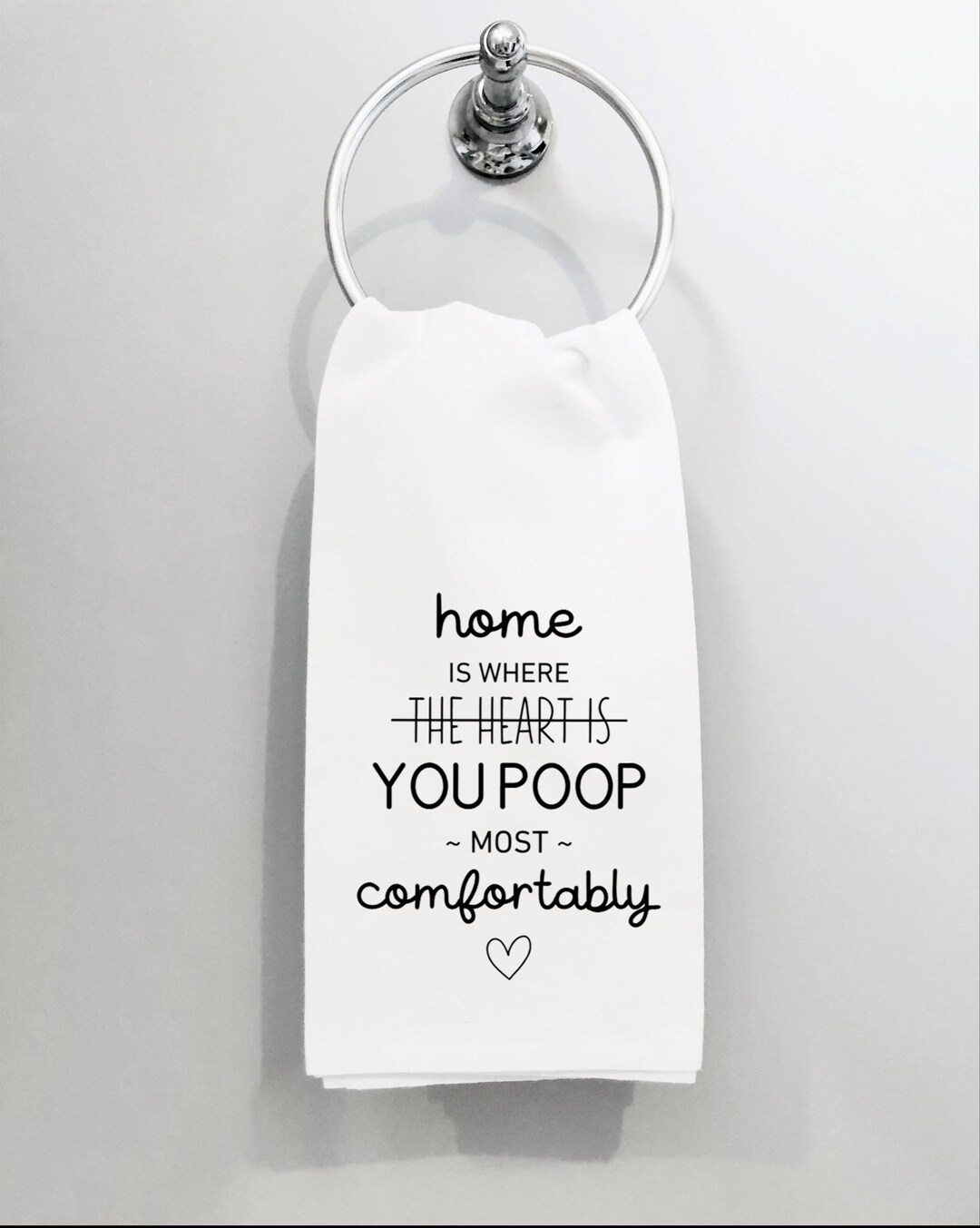 Funny Bathroom Decor Hand Towel Bathroom Humor Gift Housewarming Gift ...