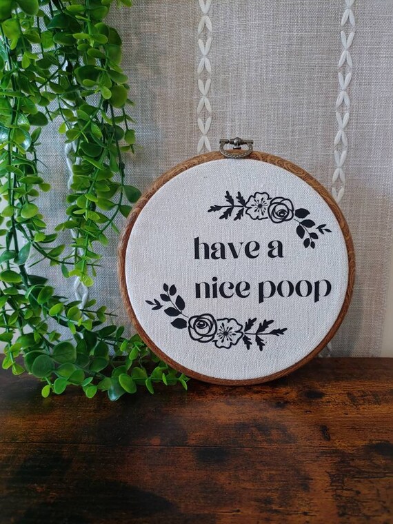 Have a Nice Poop Funny Bathroom Wall Decor / Fun Gift for Her - Etsy