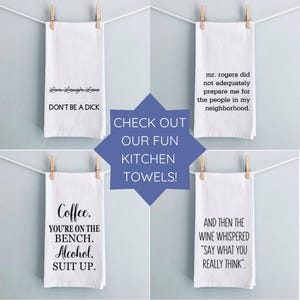 Funny Kitchen Towel Customizable Kitchen Decor Housewarming Gift for ...