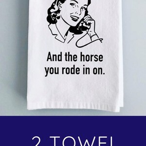 Funny Kitchen Towel Inappropriate Home Decor Funny Tea Towel Custom ...