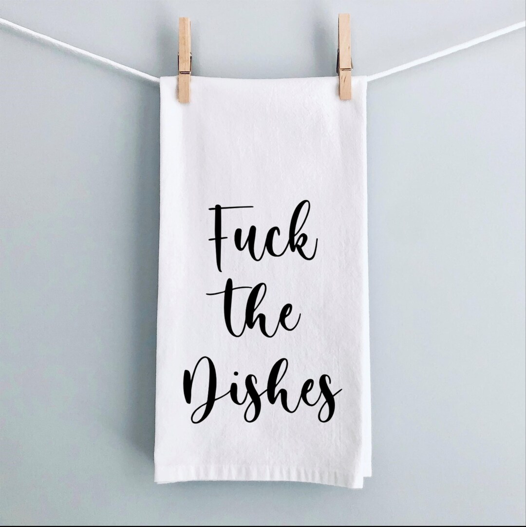 Vulgar Kitchen Towel Inappropriate Home Decor Gift Housewarming Funny ...