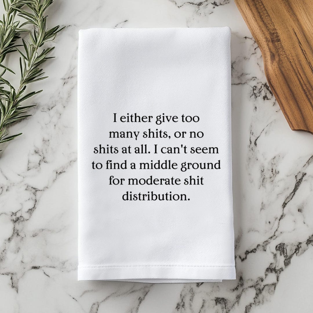 Vulgar Kitchen Towel Inappropriate Decor Funny Kitchen Decor Gift for ...
