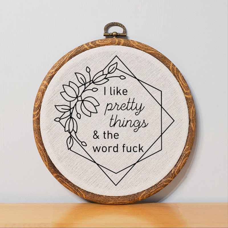 Swear Embroidery - Etsy