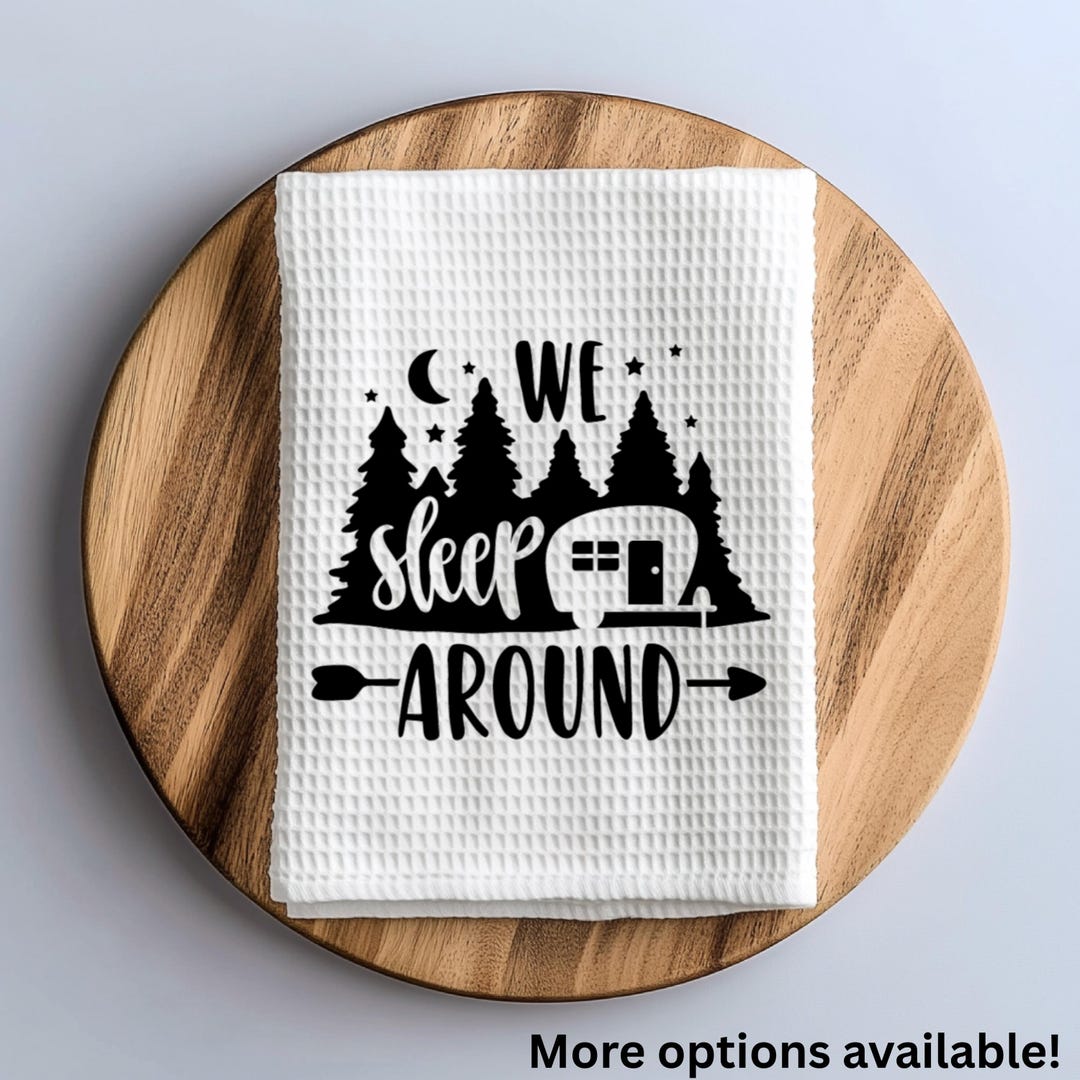 We Sleep Around Camper Themed Decor RV Custom Gift for Traveler Funny ...