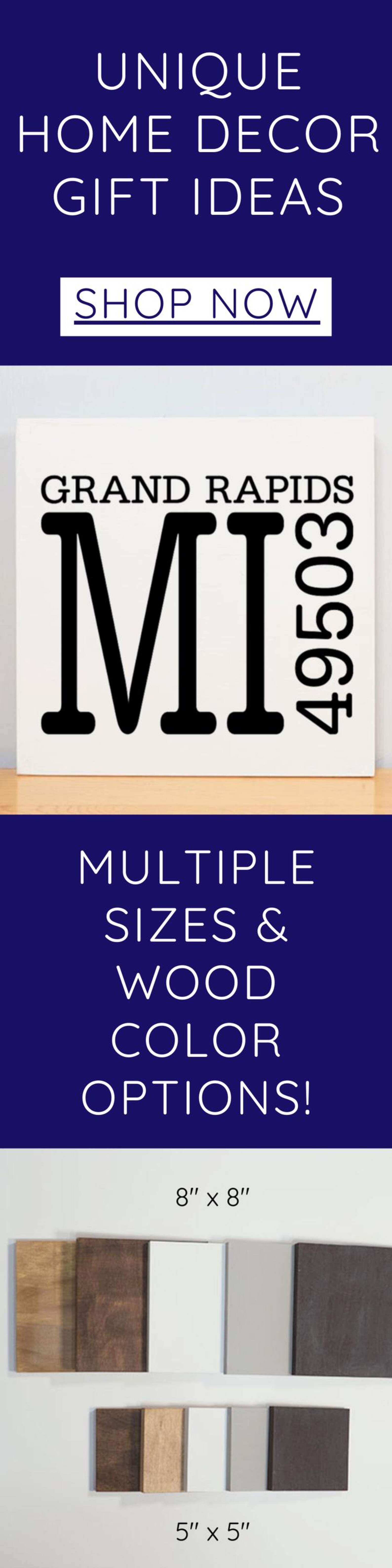 Personalized Location Sign Modern Farmhouse Decor Home Office Wall Art ...